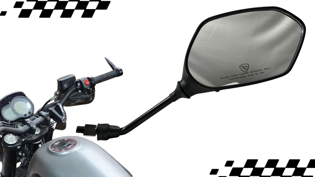Espejo Retrovisor Moto Italika At110 Sport Rojo | Autopartes Meno