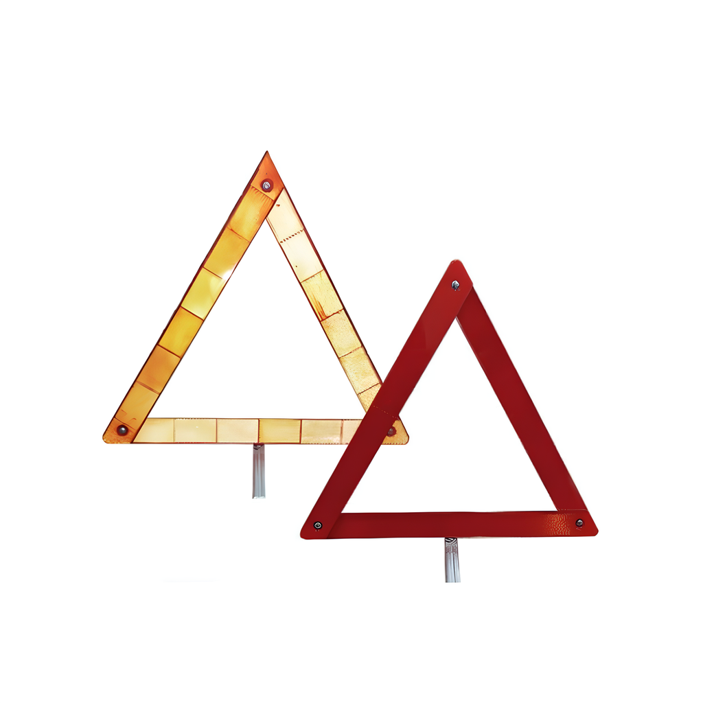 TRIANGULO DE SEGURIDAD REFLEJANTE BASE ALUMINIO E | Autopartes Meno